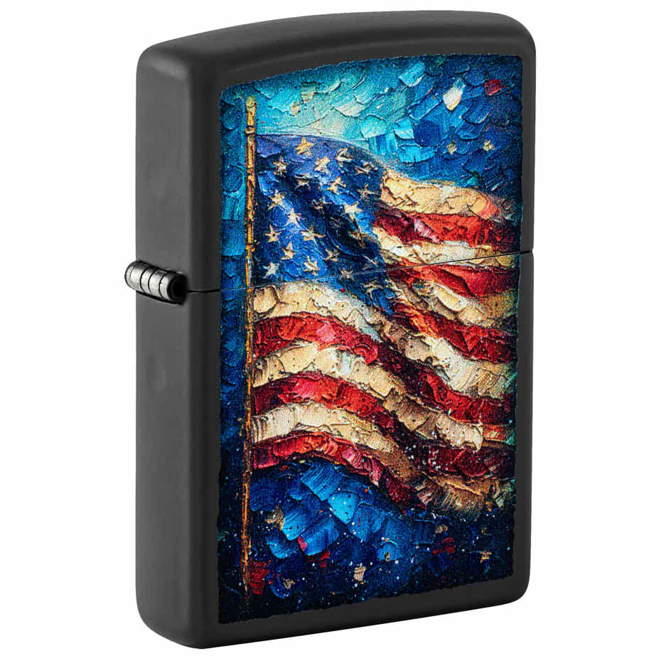 Zippo : 46718 Painted Flag Design – Ewestern